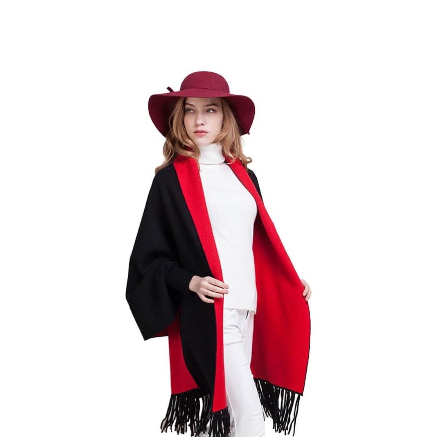 Women's shawl with Sleeves Black – ichigo.ae